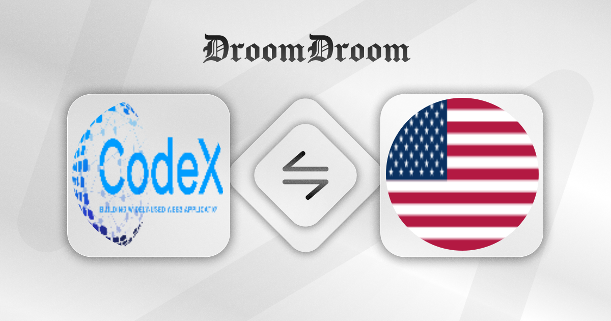 Calculate CodeXchain to US Dollar Live Today (CDX-USD)