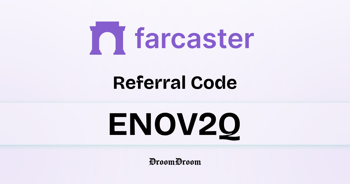 Get 20% Off Trading Fees With Referral Code For Farcaster: ENOV2Q